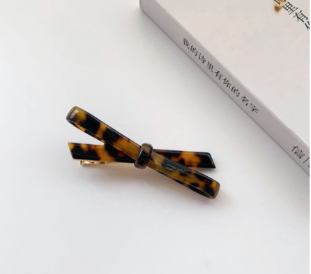 Tortoise Shell Bow Hair Clip – Pillow Princess Beauty Co.